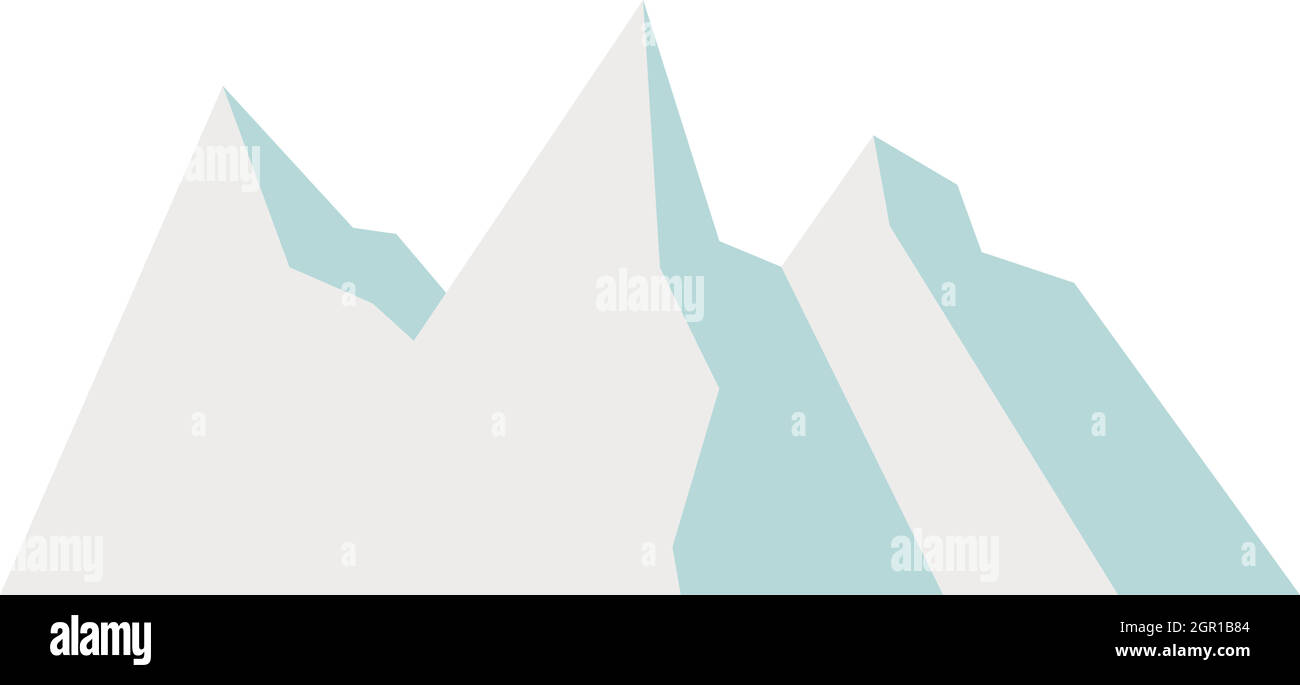 Snowy mountain winter season Stock Vector Images - Alamy