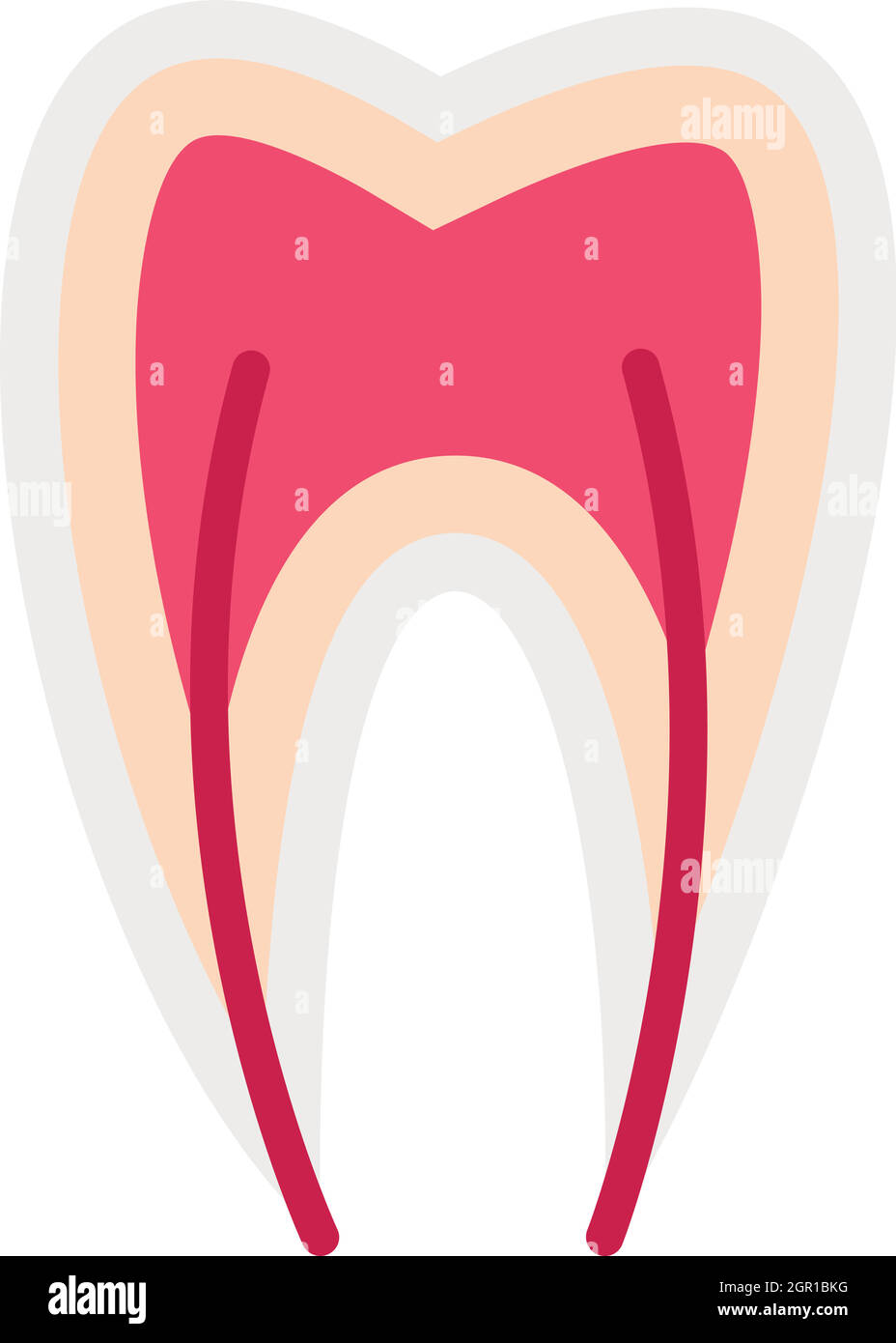 Toothache icon flat design Cut Out Stock Images & Pictures - Alamy