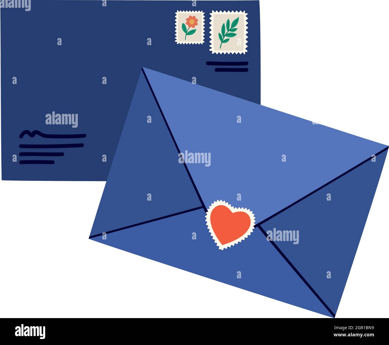 lovely envelopes illustration Stock Vector Image & Art - Alamy