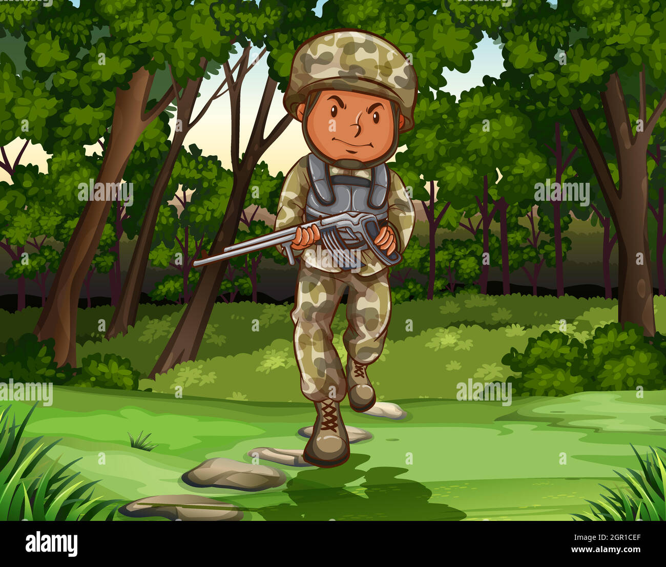 Warzone landscape Stock Vector Images - Alamy