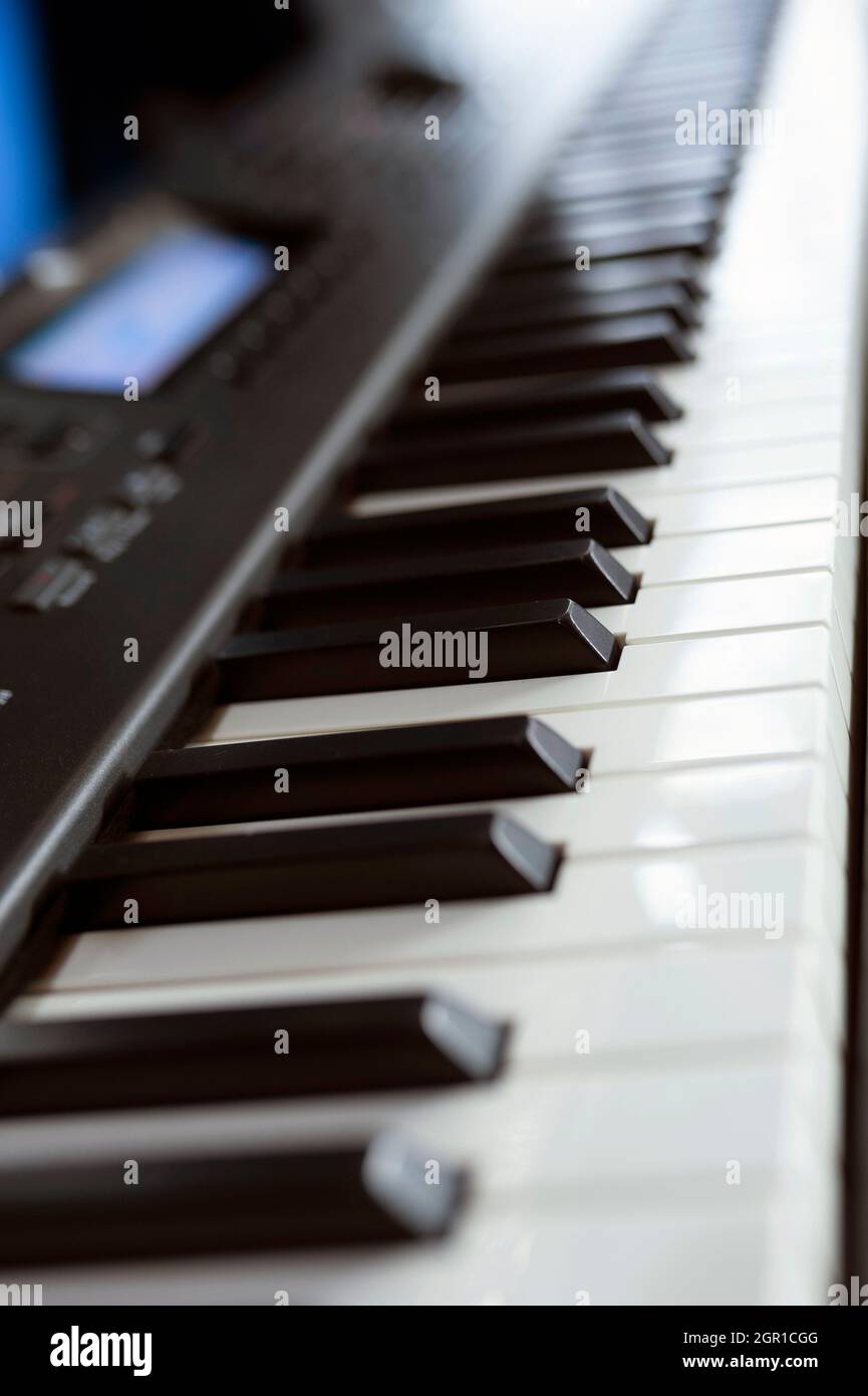 Close-up piano keys Stock Photo - Alamy