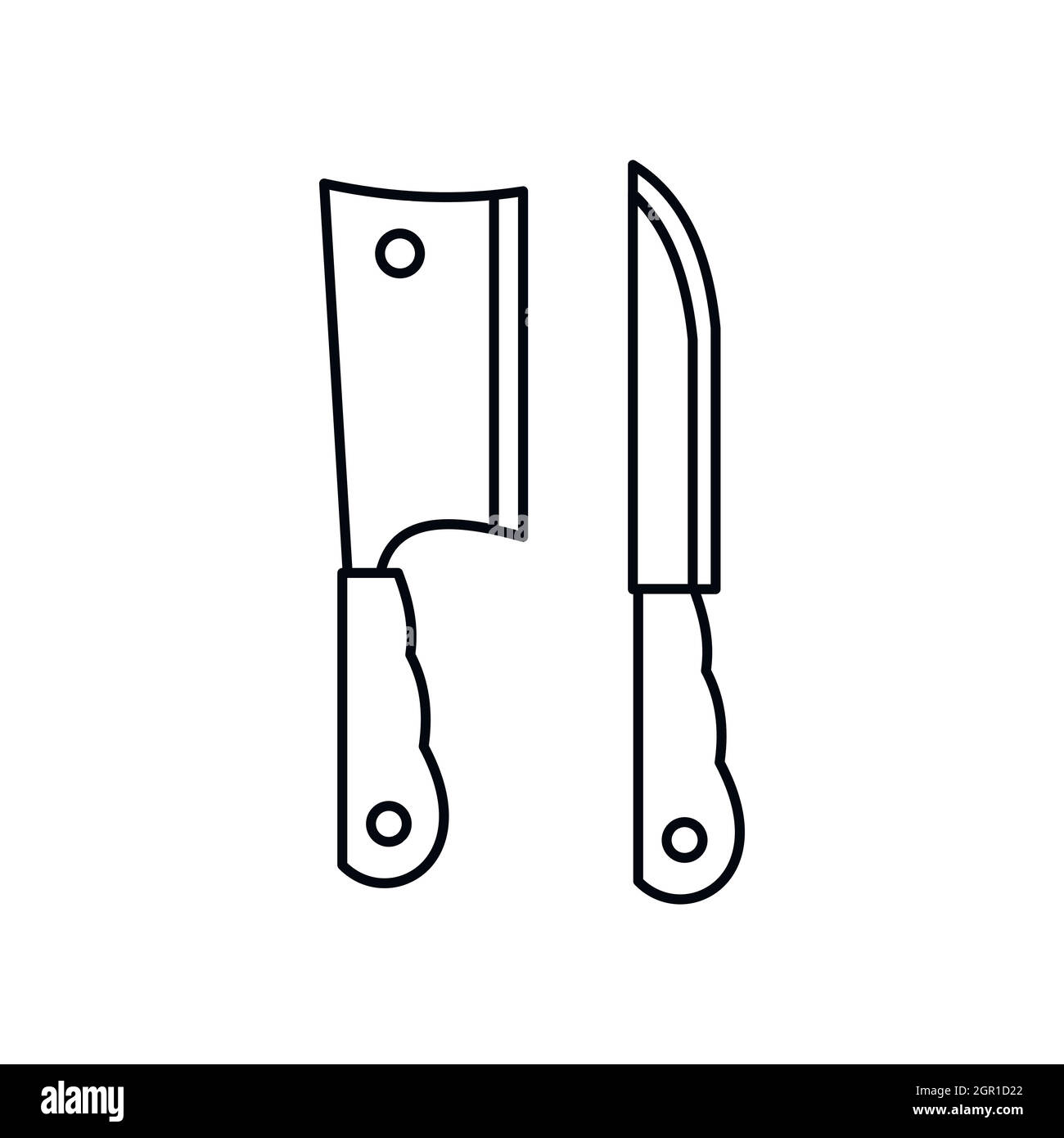 Carving knife Stock Vector Images - Alamy