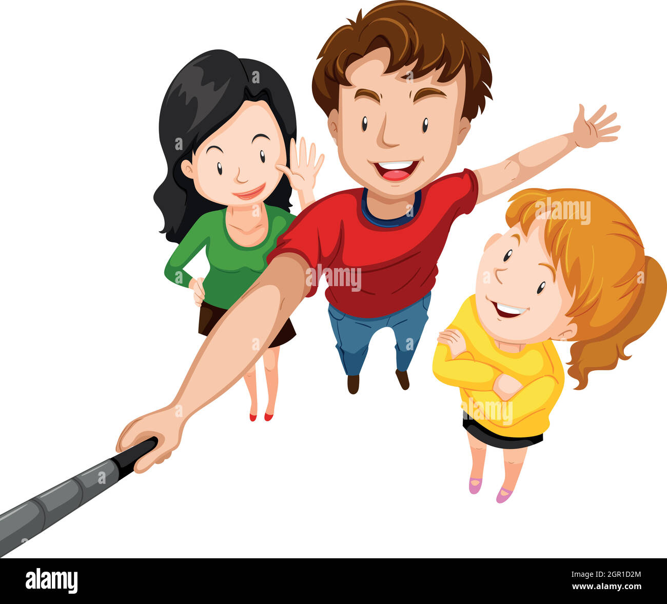 Tourist taking selfie Stock Vector Images - Alamy