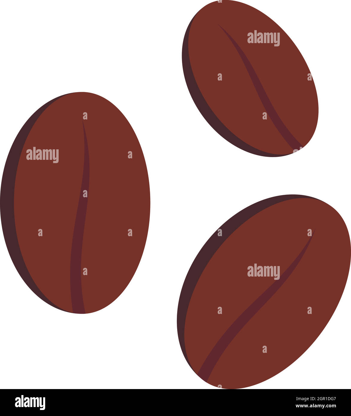 Coffee beans icon, flat style Stock Vector Image & Art - Alamy