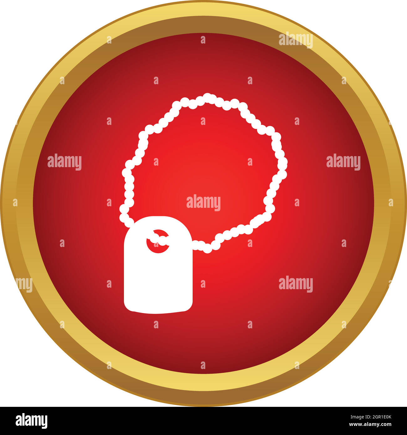 Identification Army Badge Icon Simple Style Stock Vector Image And Art