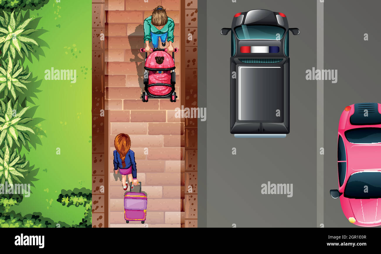 Street view Stock Vector Images - Alamy