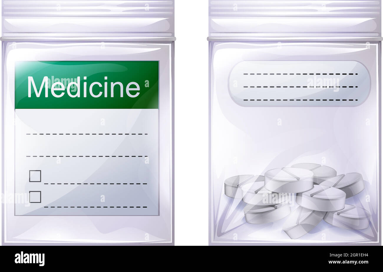Medicine pills packaging Stock Vector Images - Alamy
