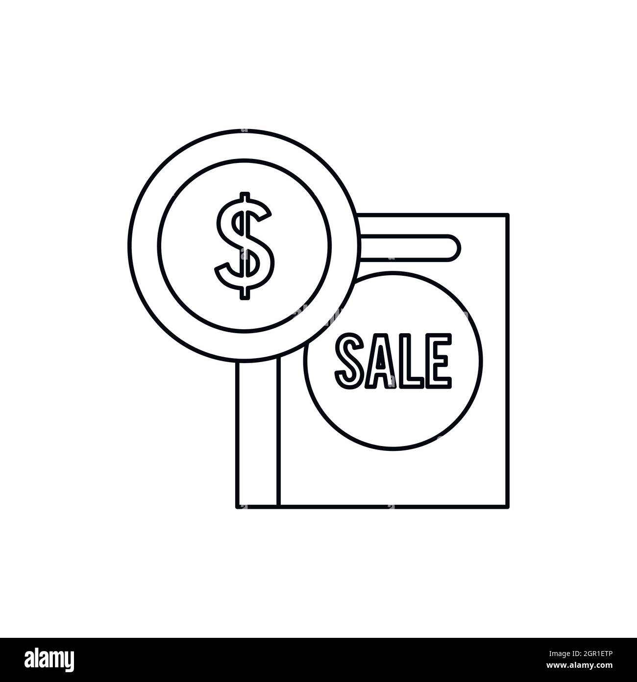 Business shopping thin line hi-res stock photography and images - Alamy