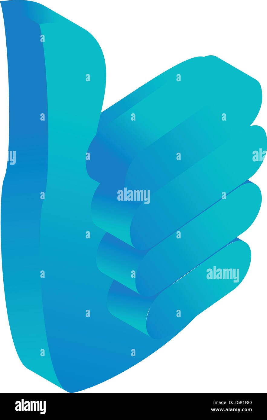 Hand gesture icon isometric Cut Out Stock Images & Pictures - Alamy