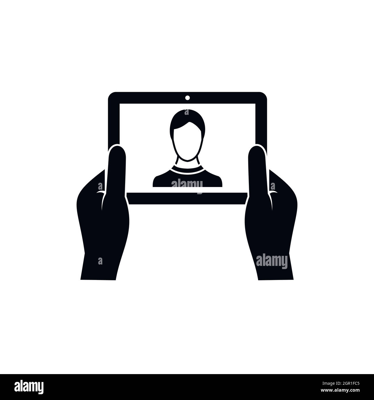 Tablet presentation electronic device Stock Vector Images - Alamy