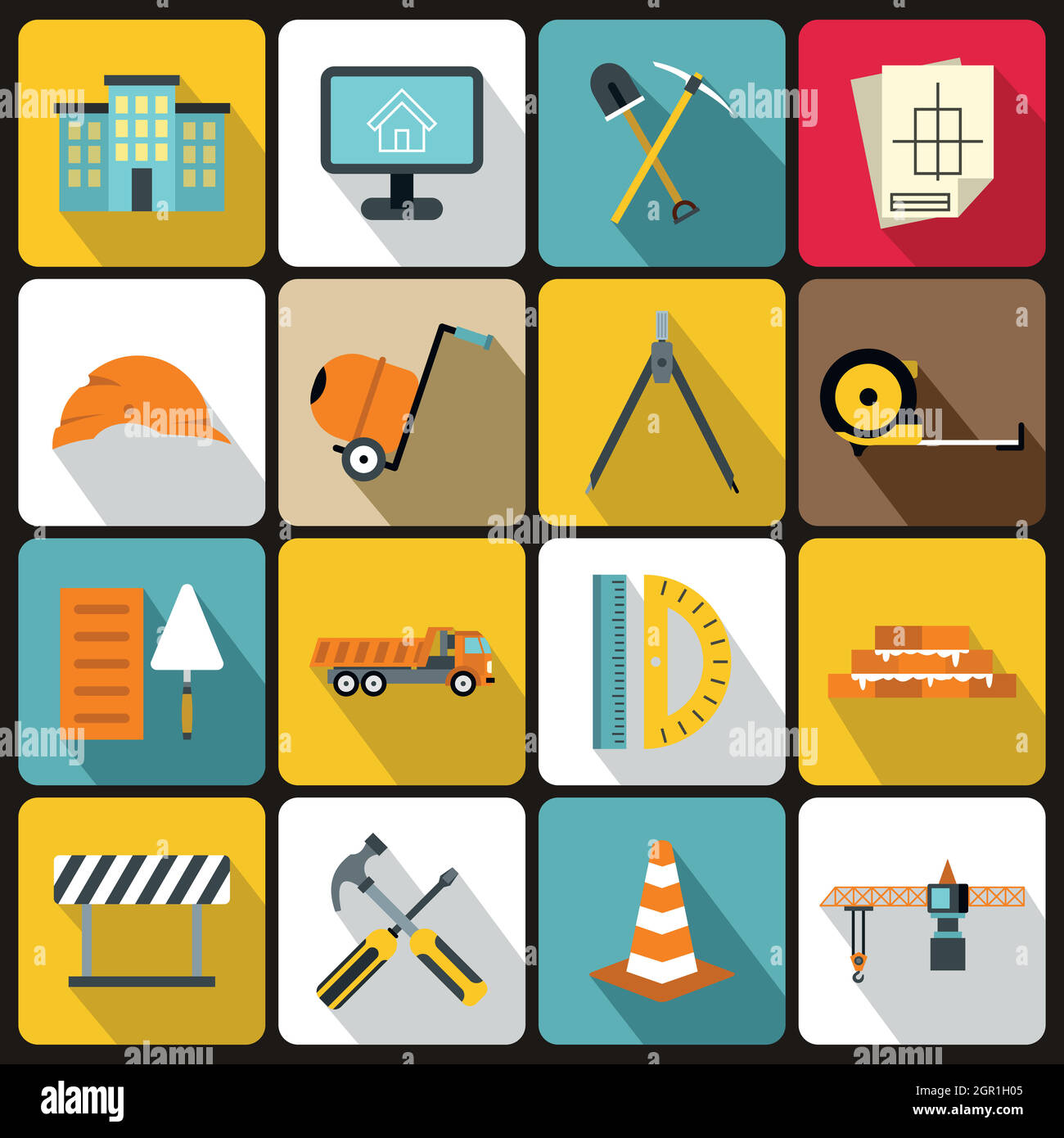 Barrier style construction architecture Stock Vector Images - Alamy