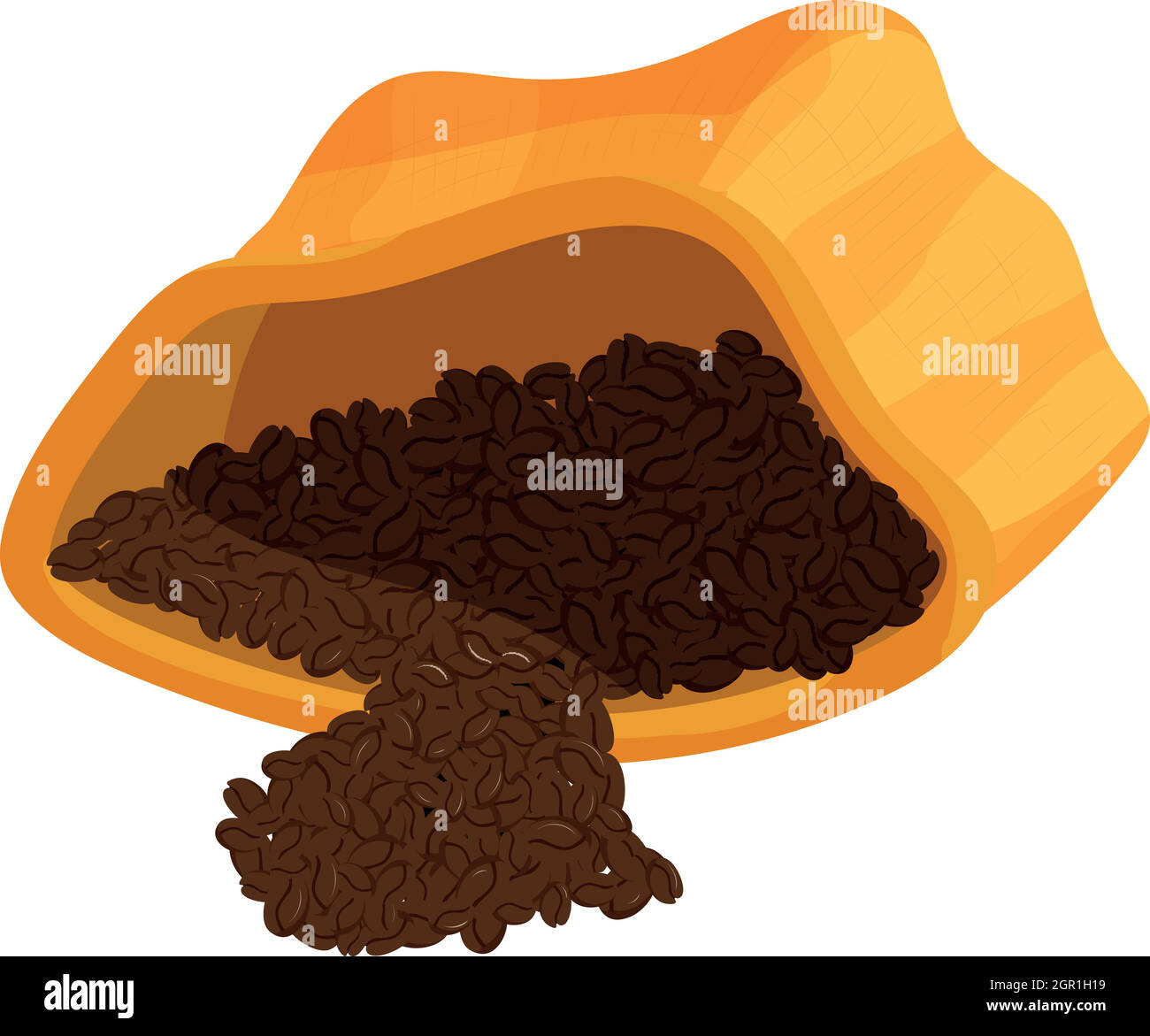 Brown paper bag in nature Stock Vector Images - Alamy