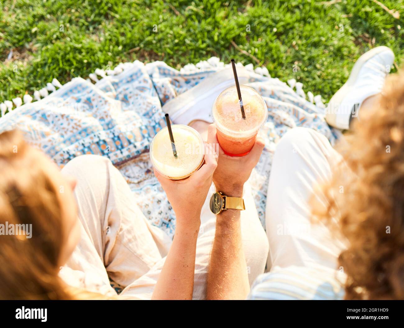 Man drinking milkshake hi-res stock photography and images - Alamy