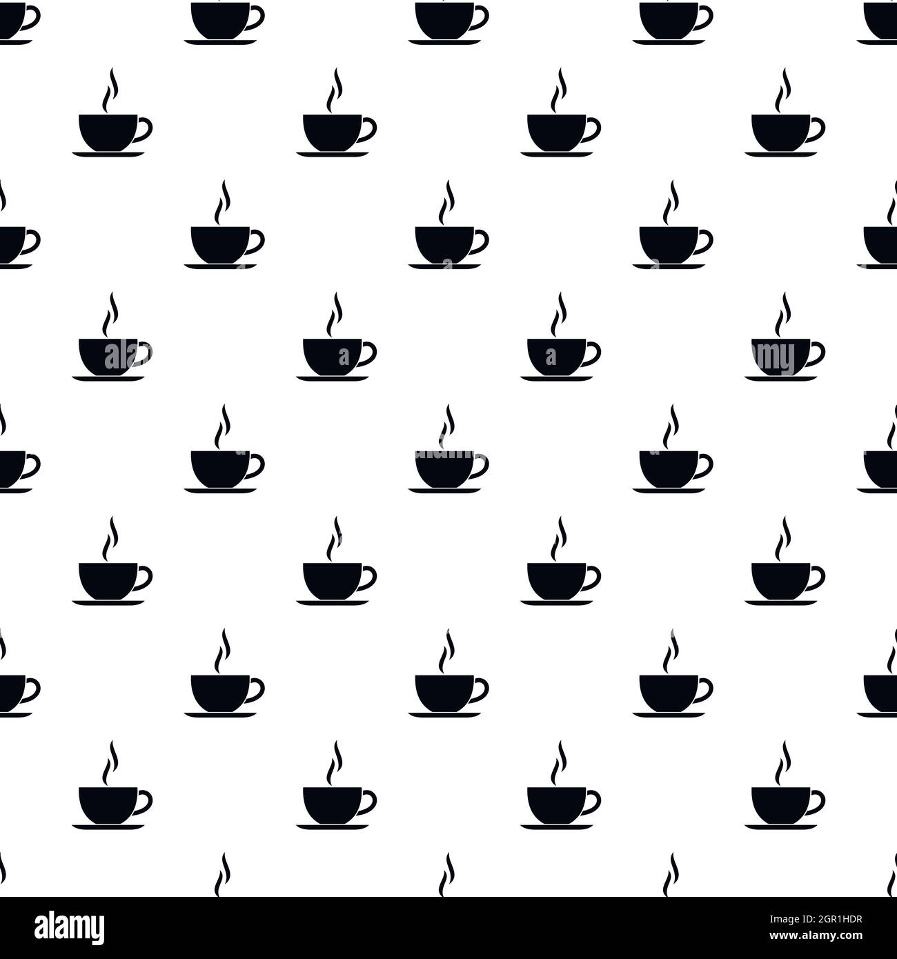 Cup of tea pattern, simple style Stock Vector Image & Art - Alamy