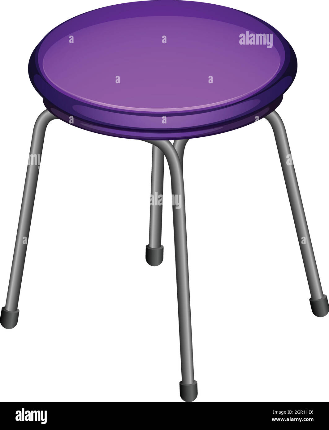 Purple stool Stock Vector Images - Alamy
