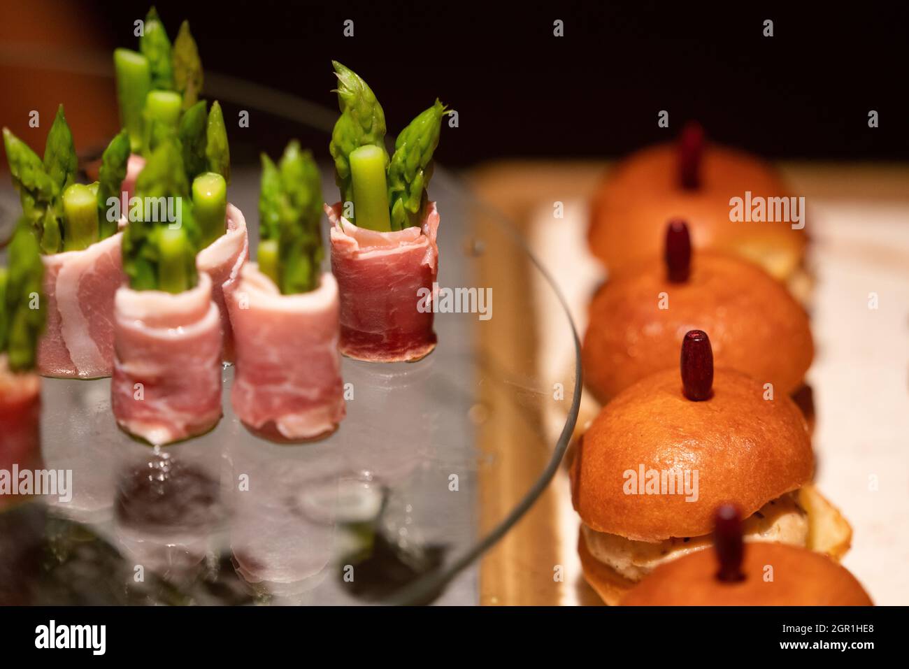 Canapes at St. James’ Court hotel restaurant, Victoria, Westminster ...