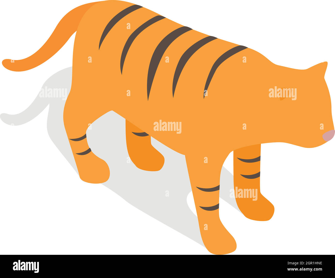 Tiger icon, isometric 3d style Stock Vector Image & Art - Alamy