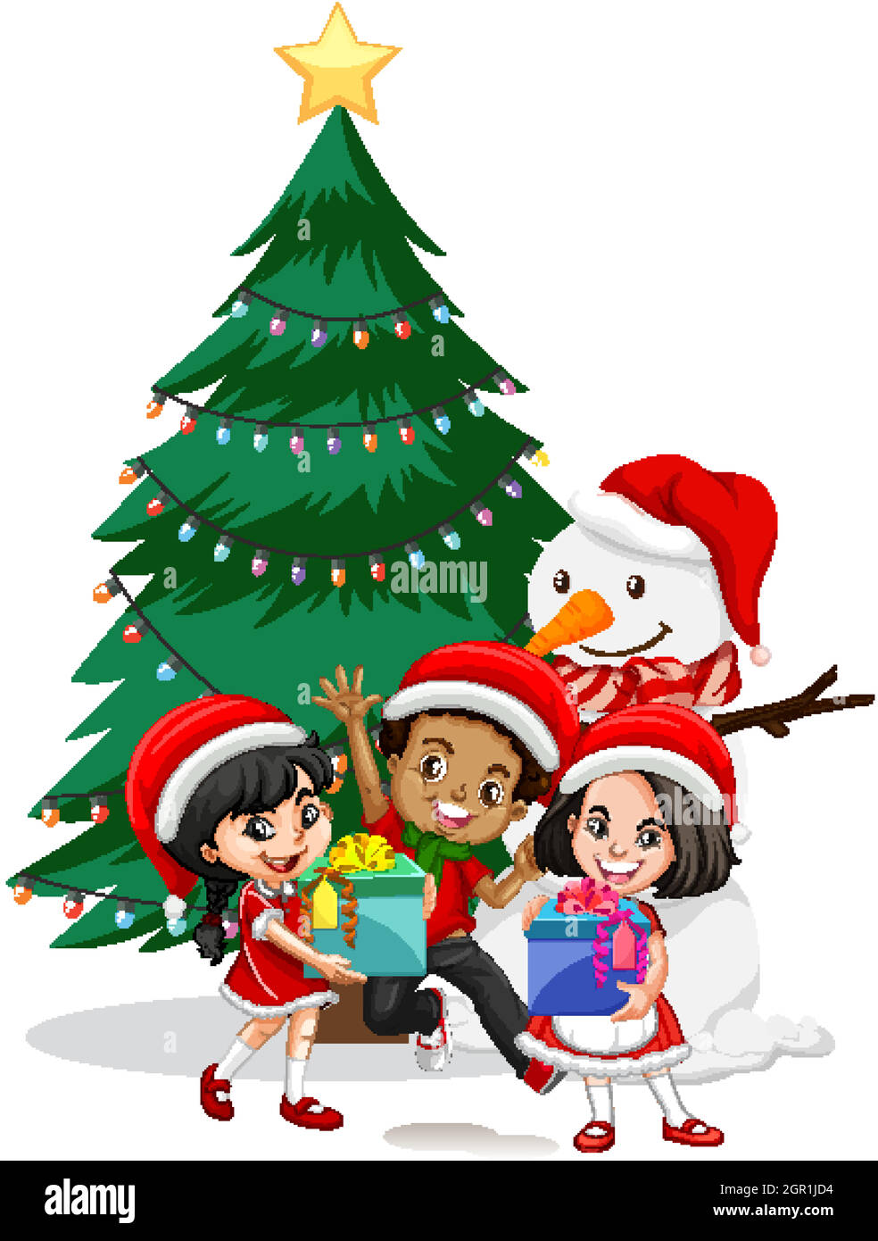 Cartoon snowman clip art hi-res stock photography and images - Alamy