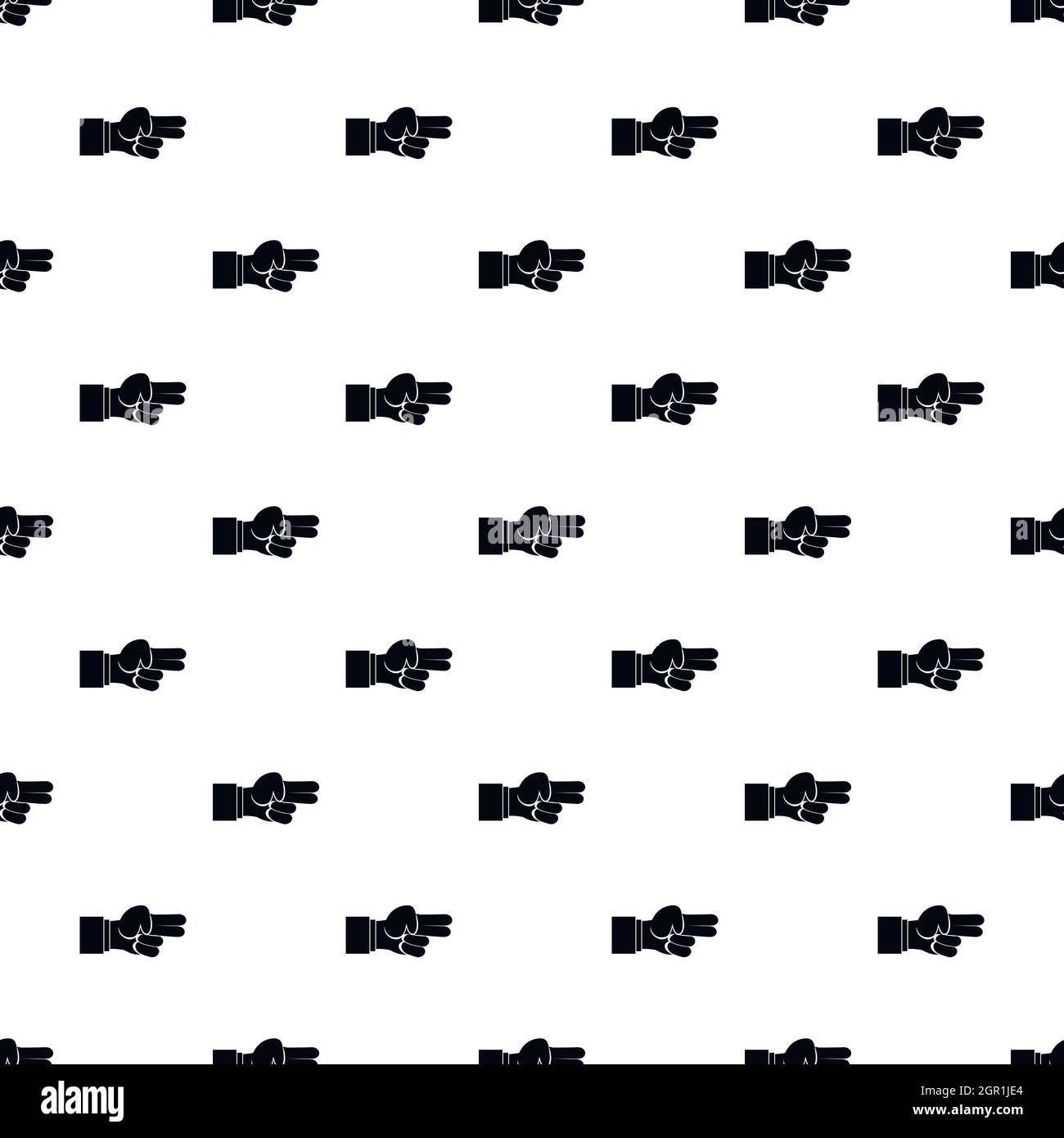 Gesture index and middle finger together pattern Stock Vector Image & Art - Alamy