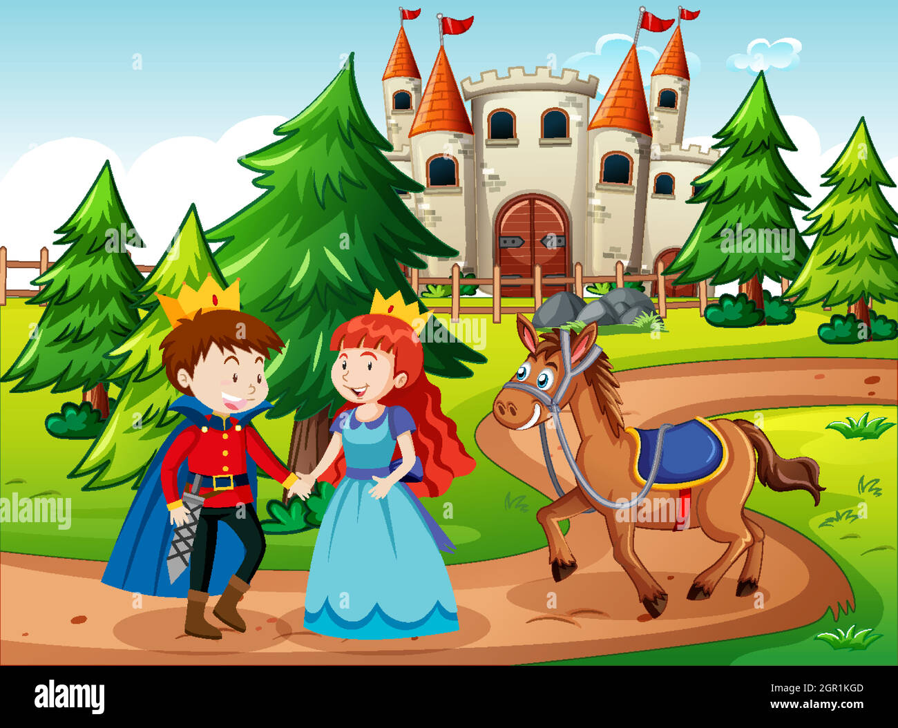 Clipart Princess And Prince