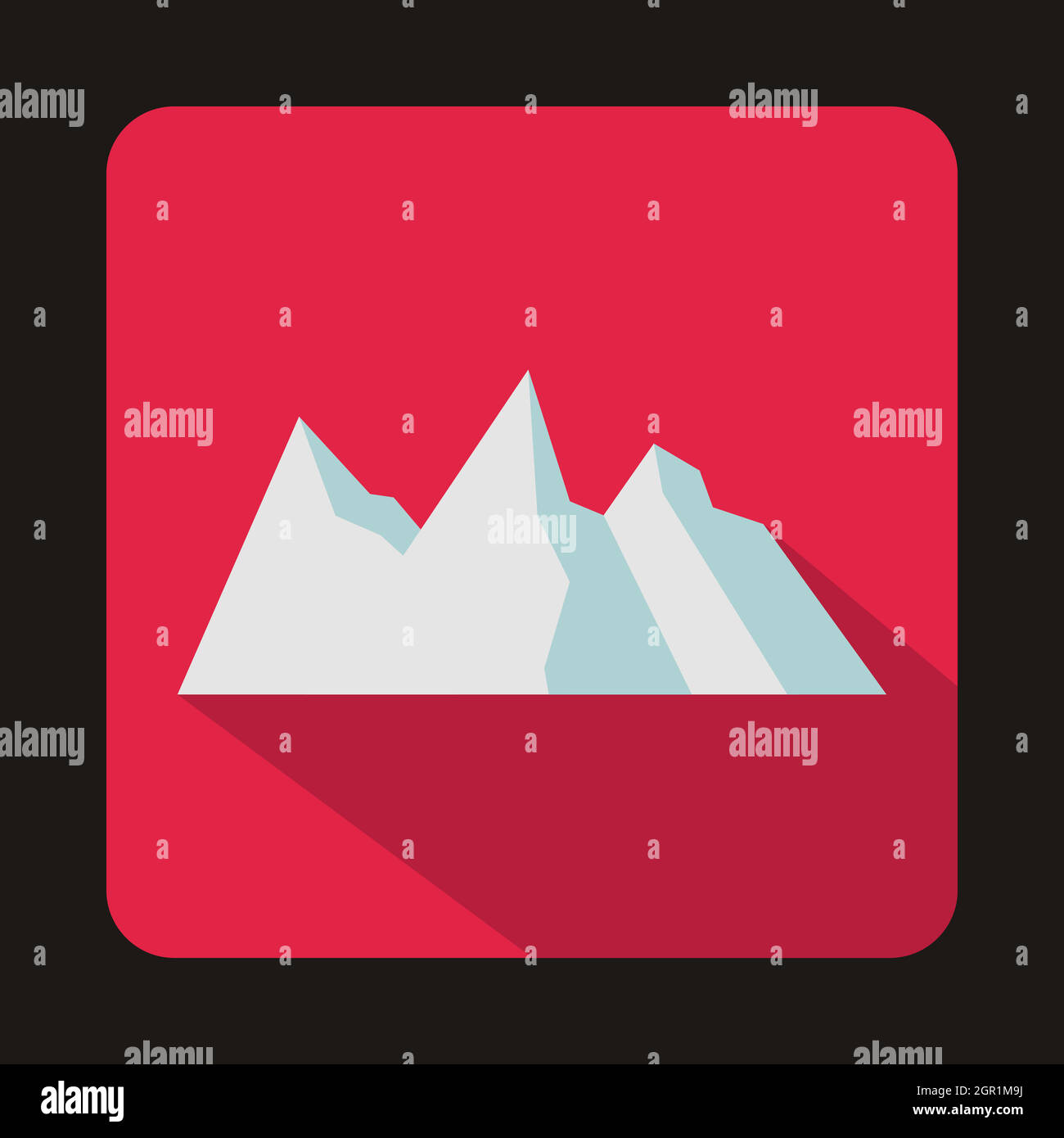 Mountain slope in light Stock Vector Images - Alamy