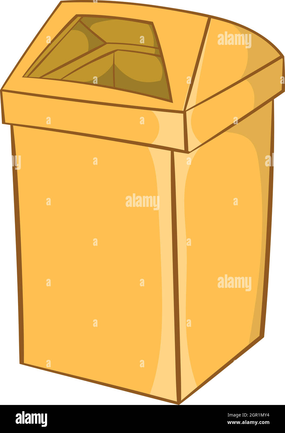 Trash bin cartoon Cut Out Stock Images & Pictures - Alamy