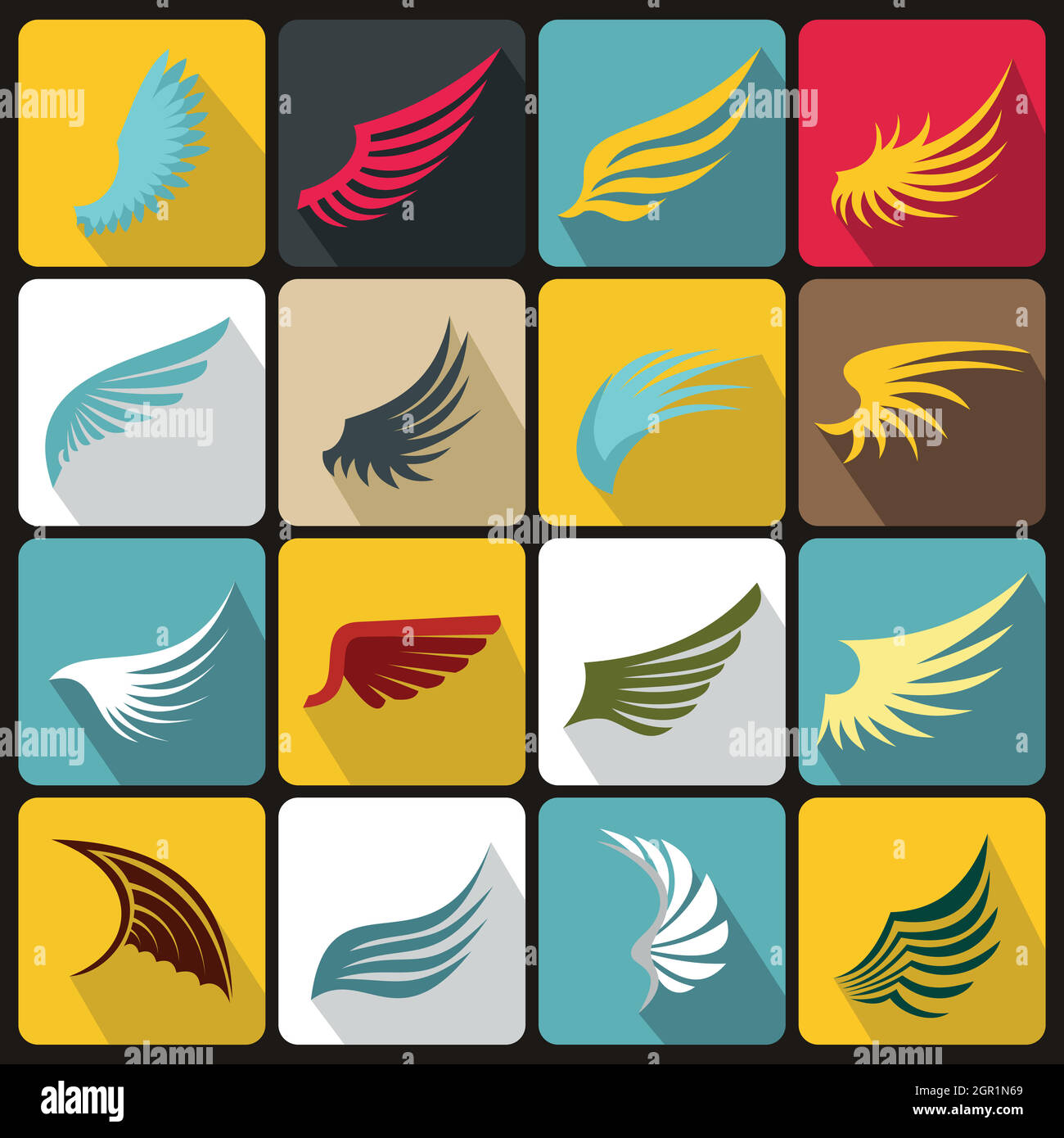 Stylized wing Stock Vector Images - Alamy