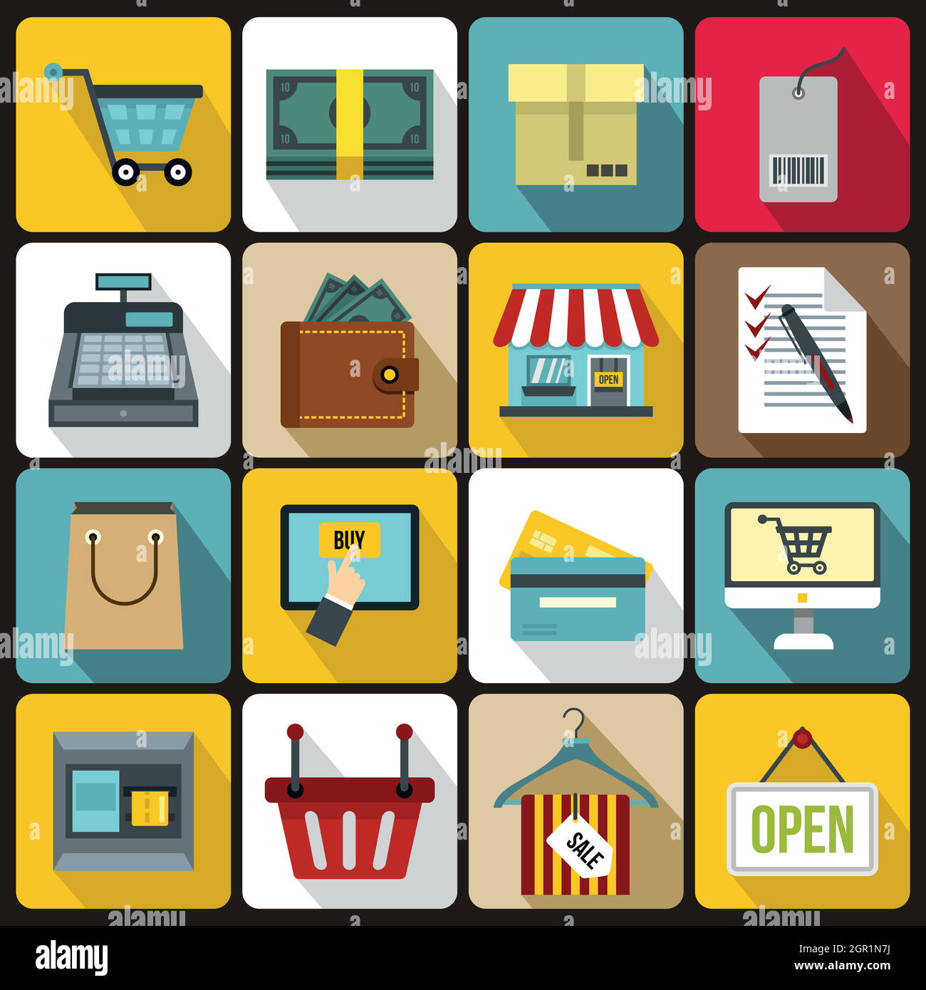 Supermarket shopping store Stock Vector Images - Alamy