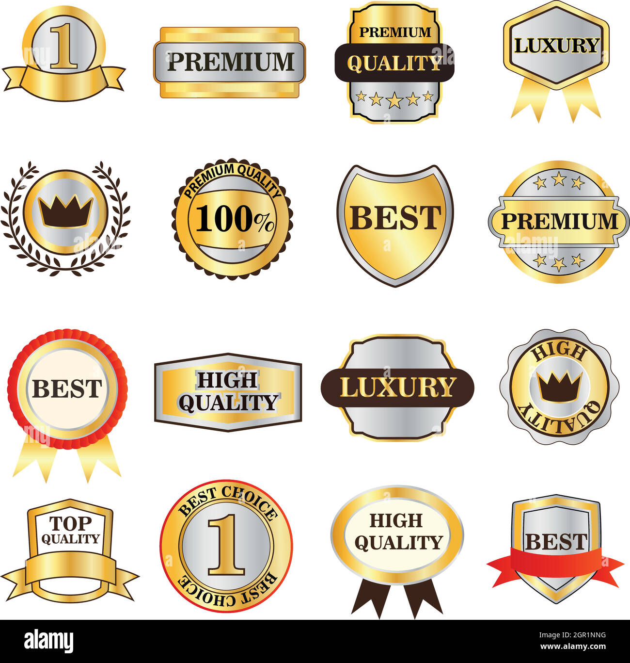 Exclusive 3d gold badge Stock Vector Images - Alamy