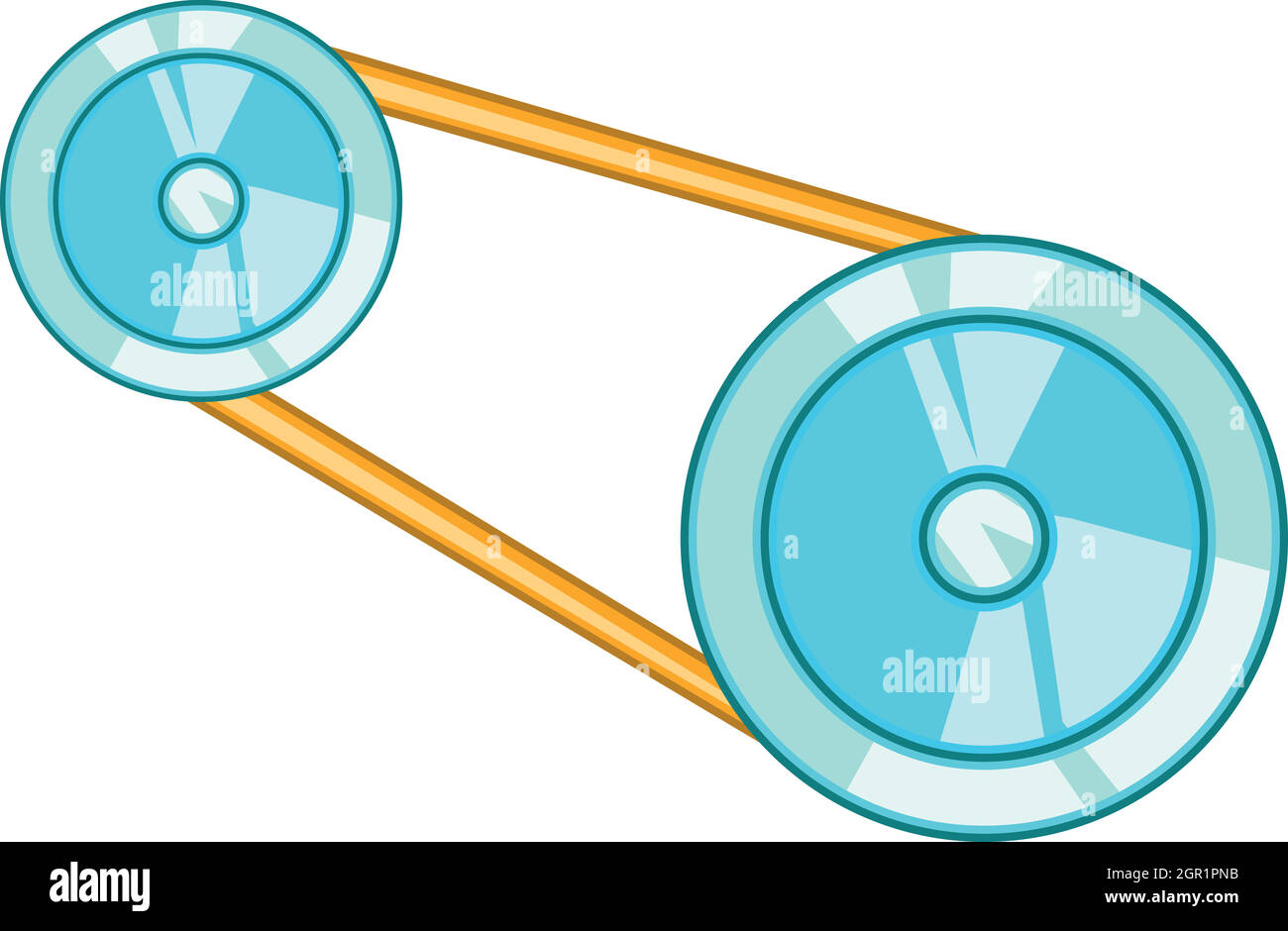 Belt drive icon linear Stock Vector Images - Alamy