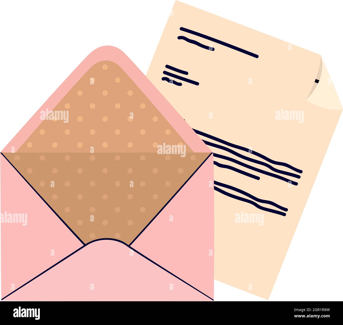 cute envelope illustration Stock Vector Image & Art - Alamy