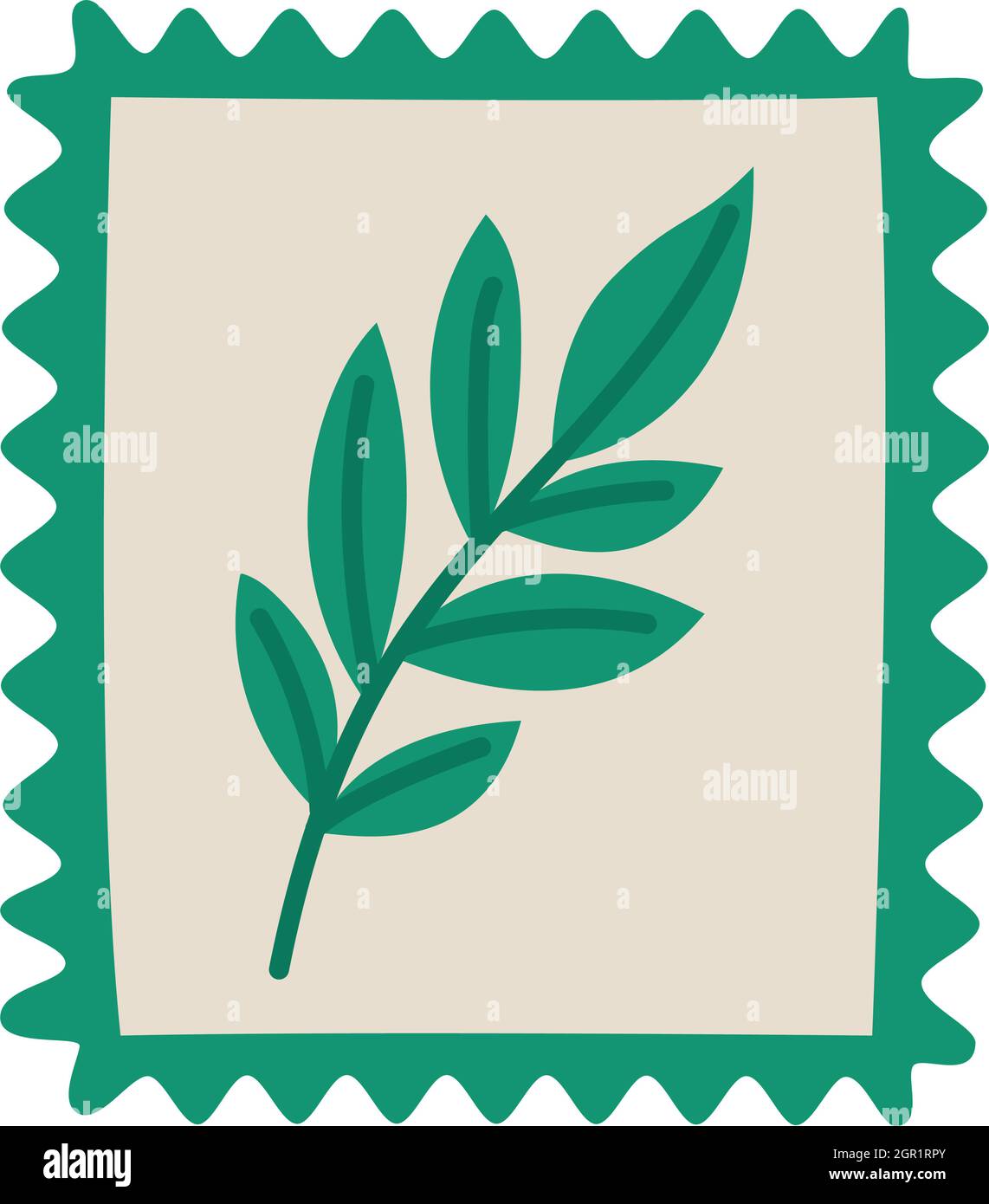 plant post stamp Stock Vector Image & Art - Alamy