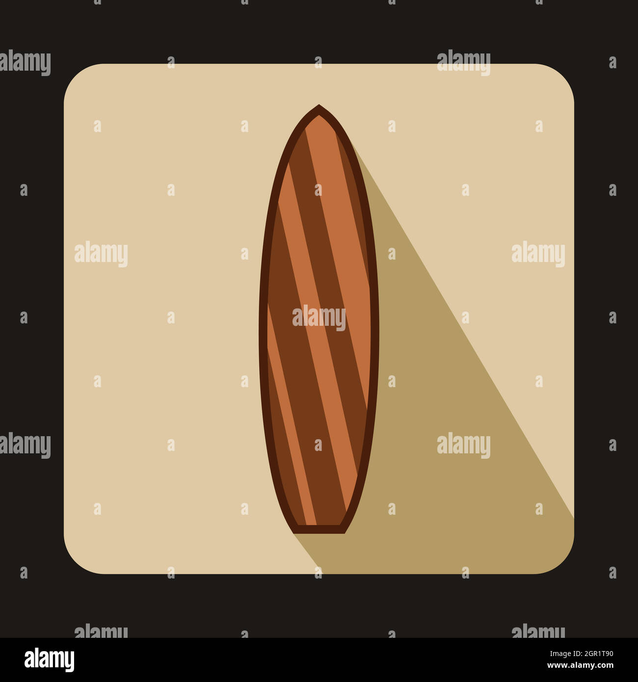 Surfboard icon, flat style Stock Vector Image & Art - Alamy