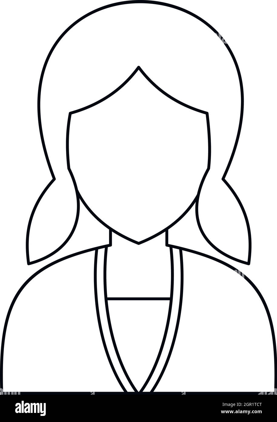 Women avatar icon, outline style Stock Vector Image & Art - Alamy