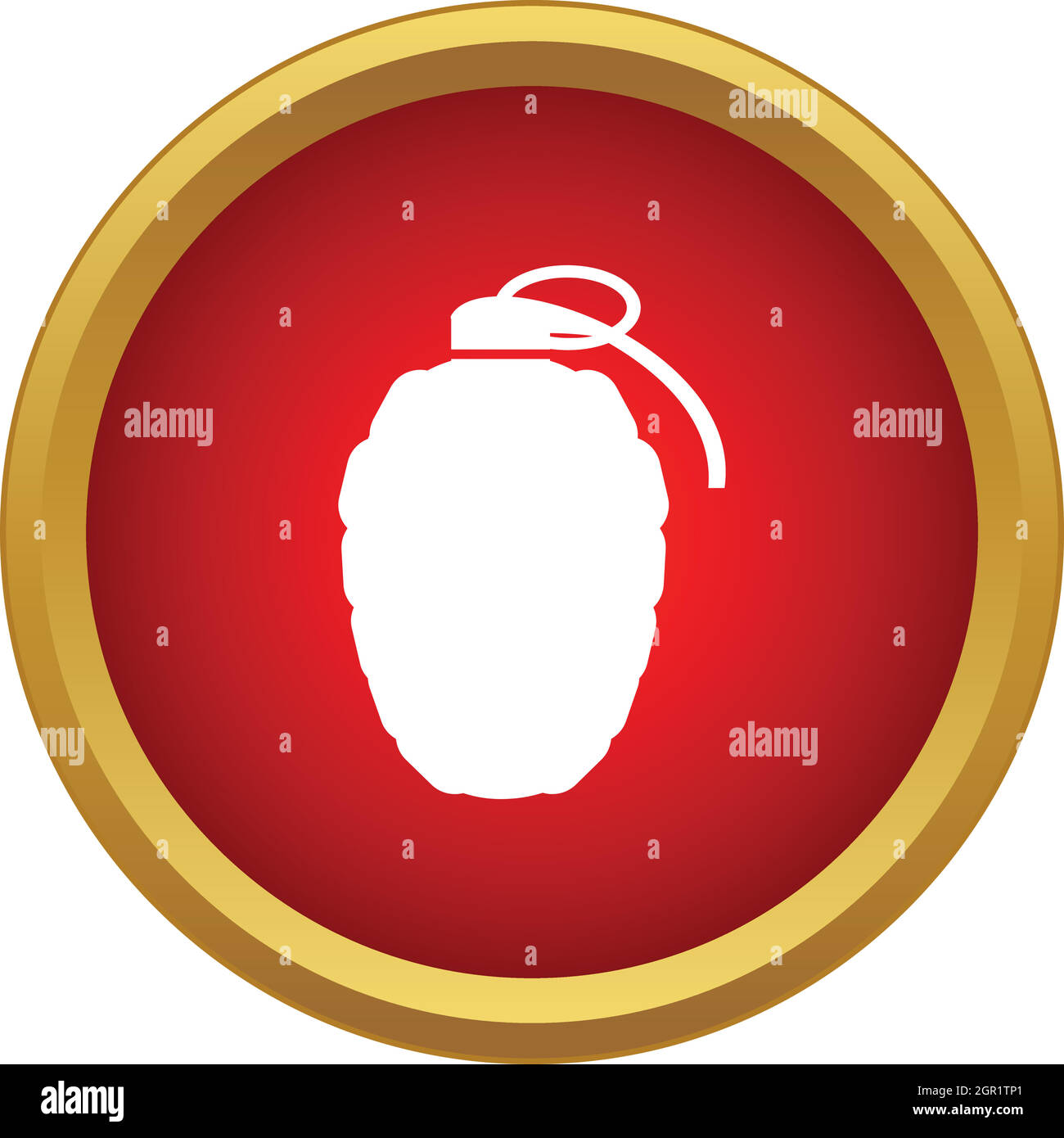 Grenade icon in simple style Stock Vector Image & Art - Alamy