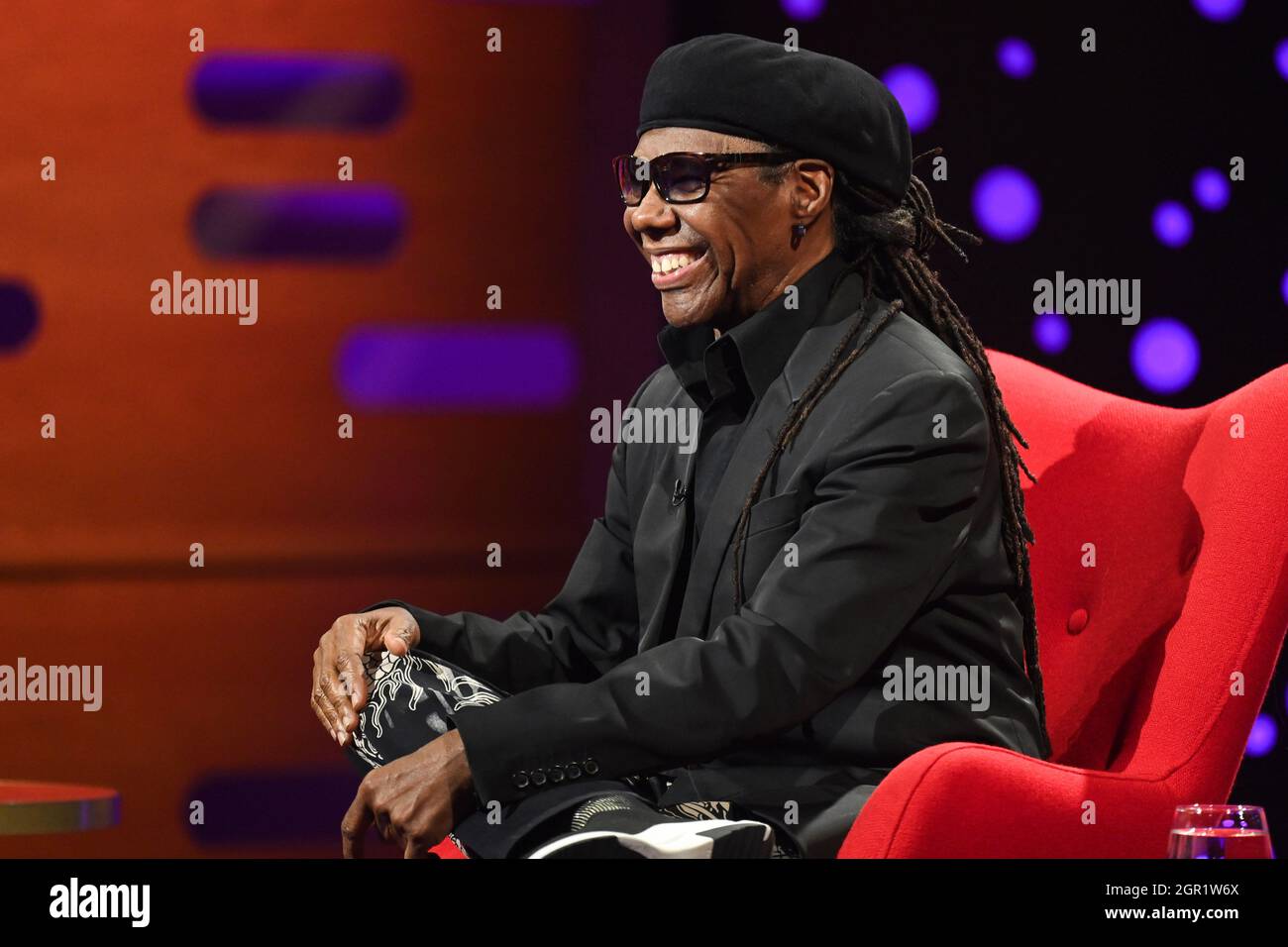 EDITORIAL USE ONLY Nile Rodgers during the filming for the Graham ...