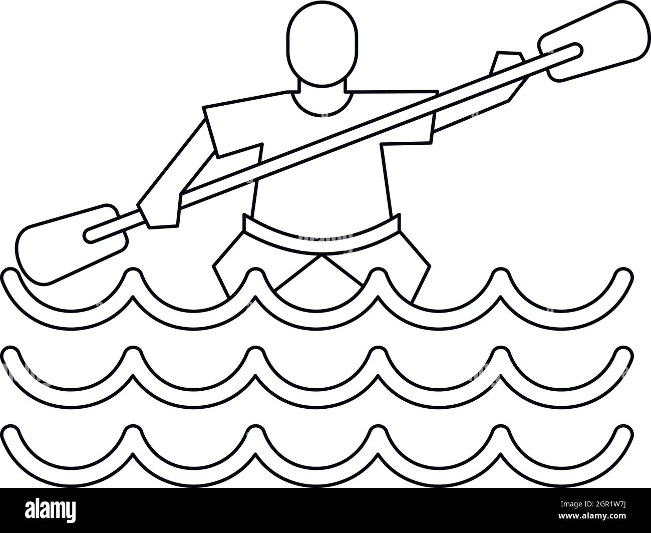 Wave sport kayak Stock Vector Images - Alamy