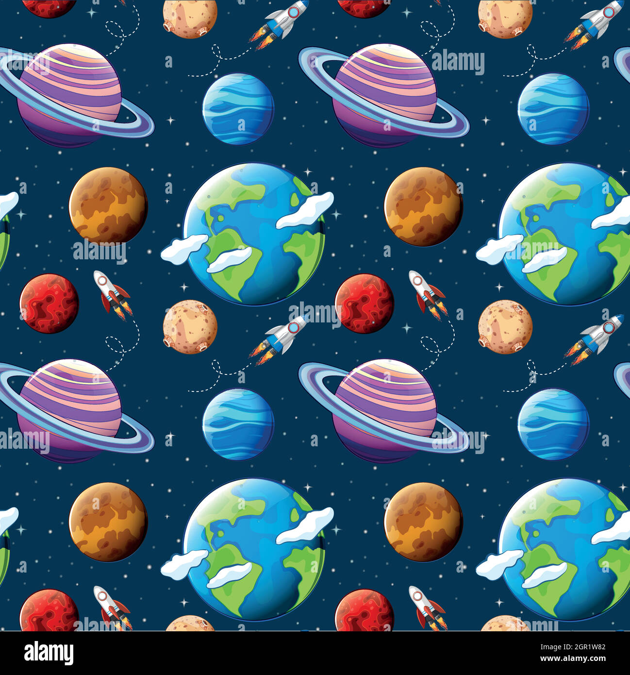 Stars space pattern Stock Vector Images - Alamy