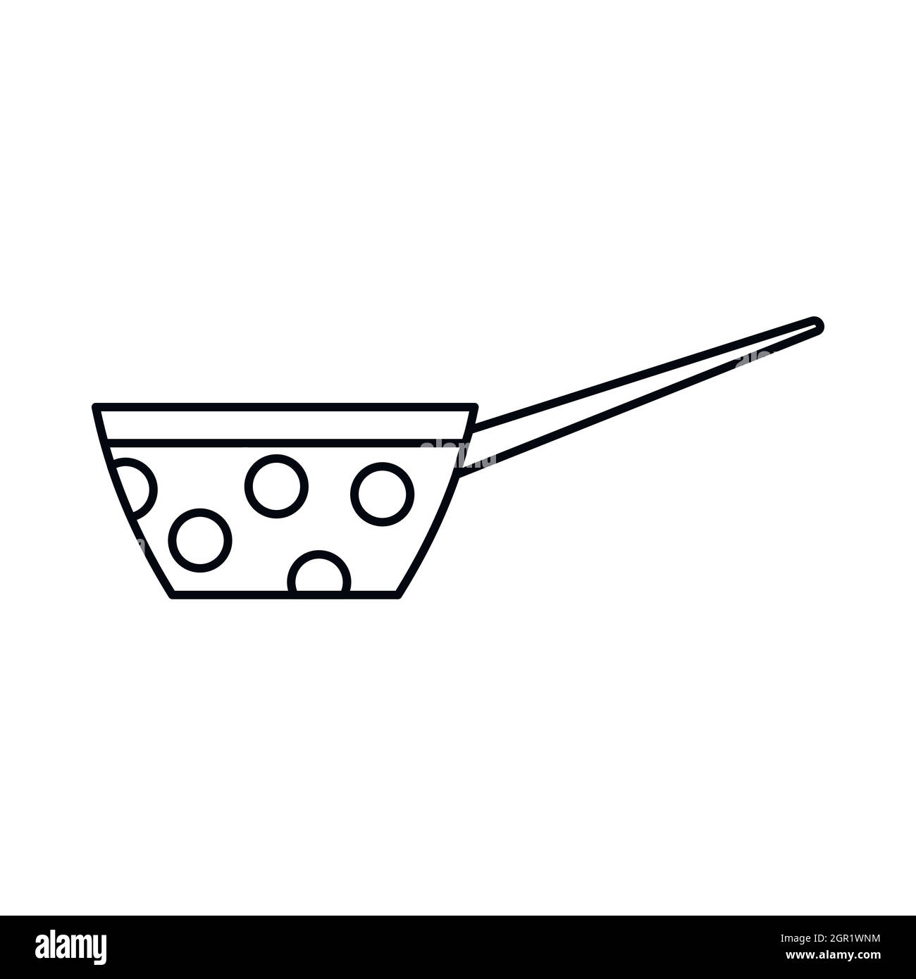 Pot icon, outline style Stock Vector Image & Art - Alamy