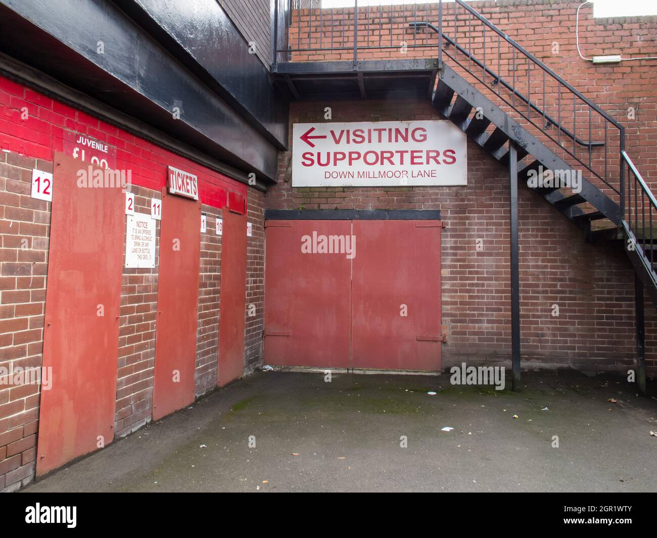 Millmoor, Rotherham United's former ground Stock Photo - Alamy