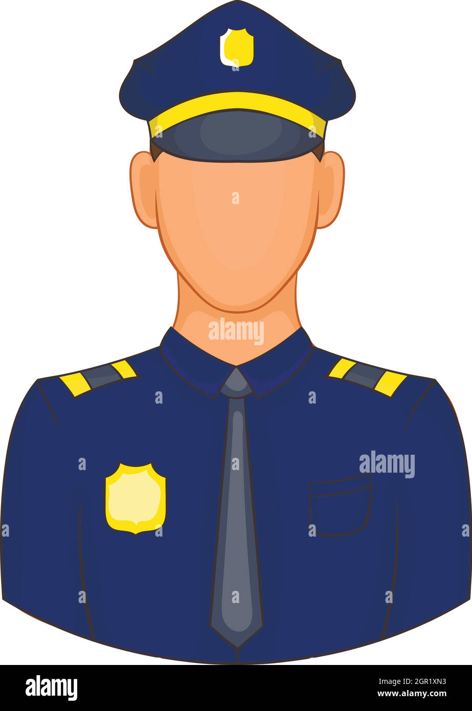Policeman policemen uniform Stock Vector Images - Alamy