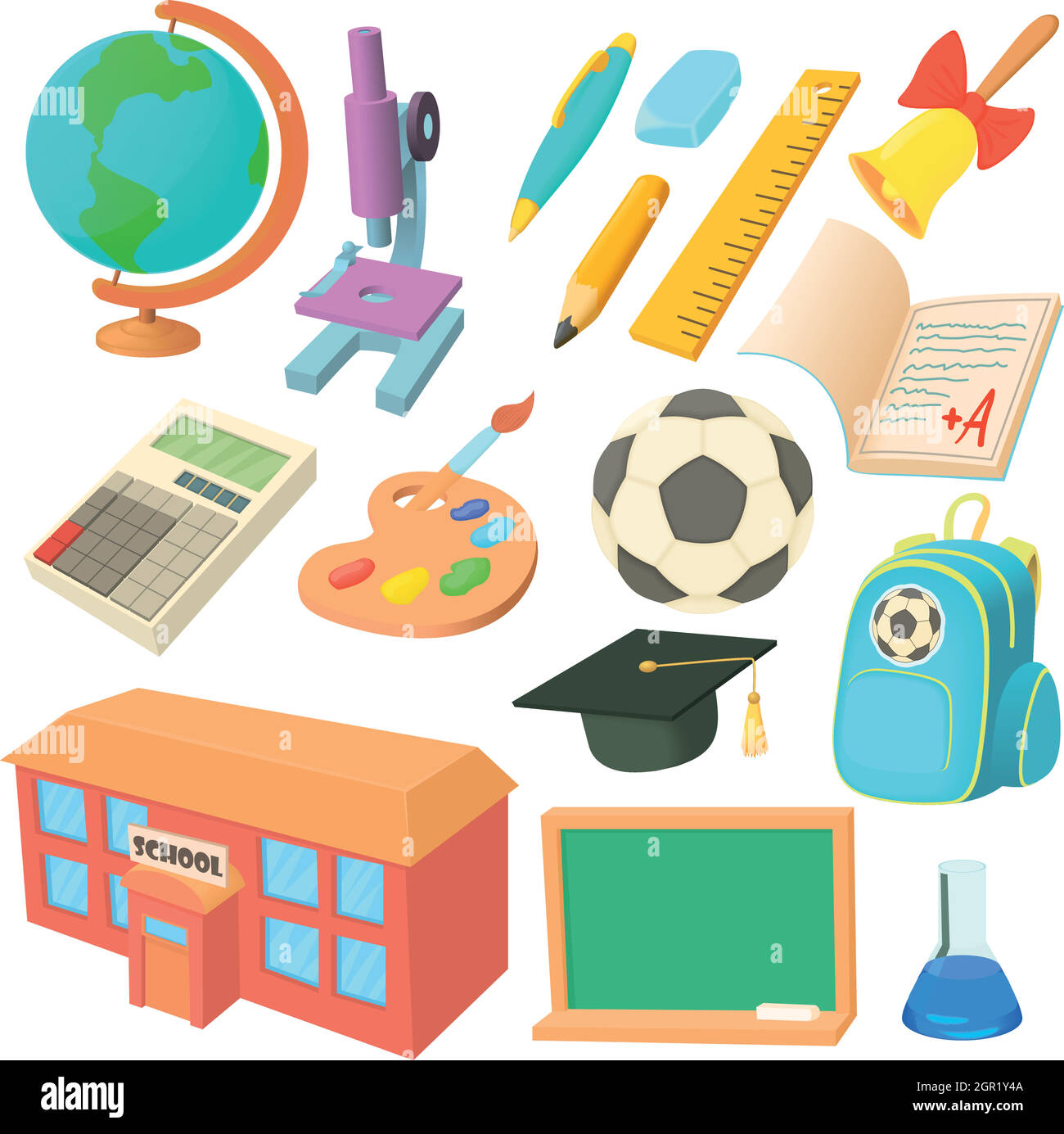 Teacher in cartoon style Cut Out Stock Images & Pictures - Alamy