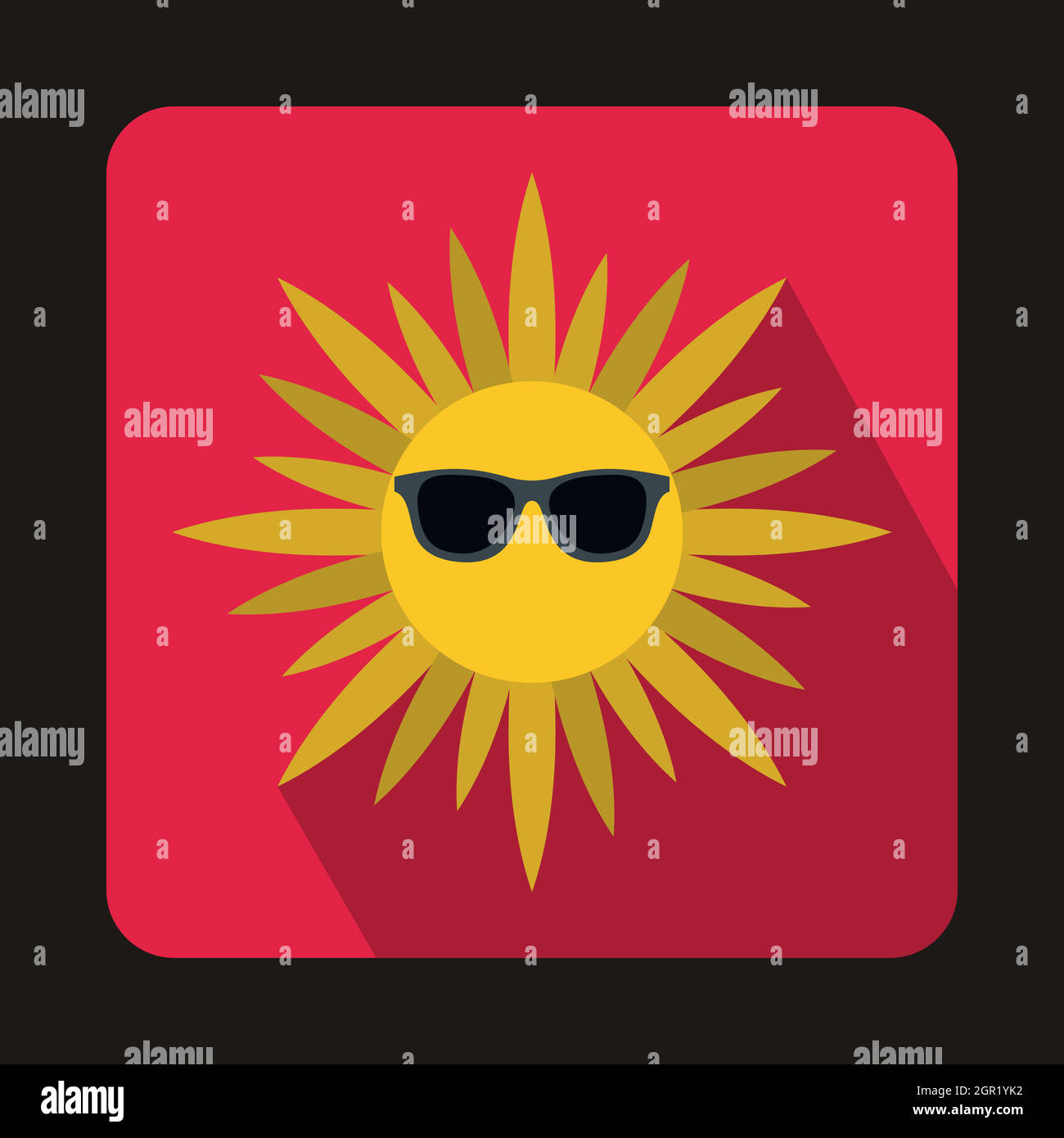 Ray light sunset in Stock Vector Images - Alamy
