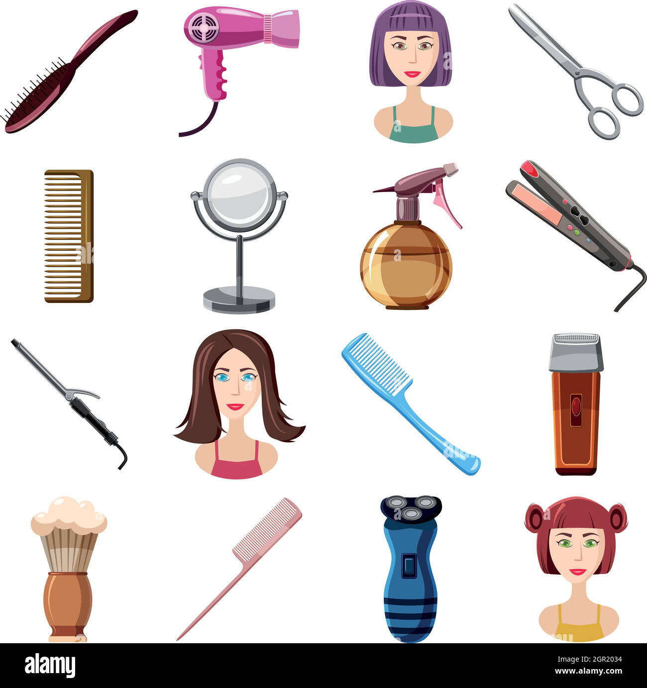 Blow dryer hair icon Stock Vector Images - Alamy