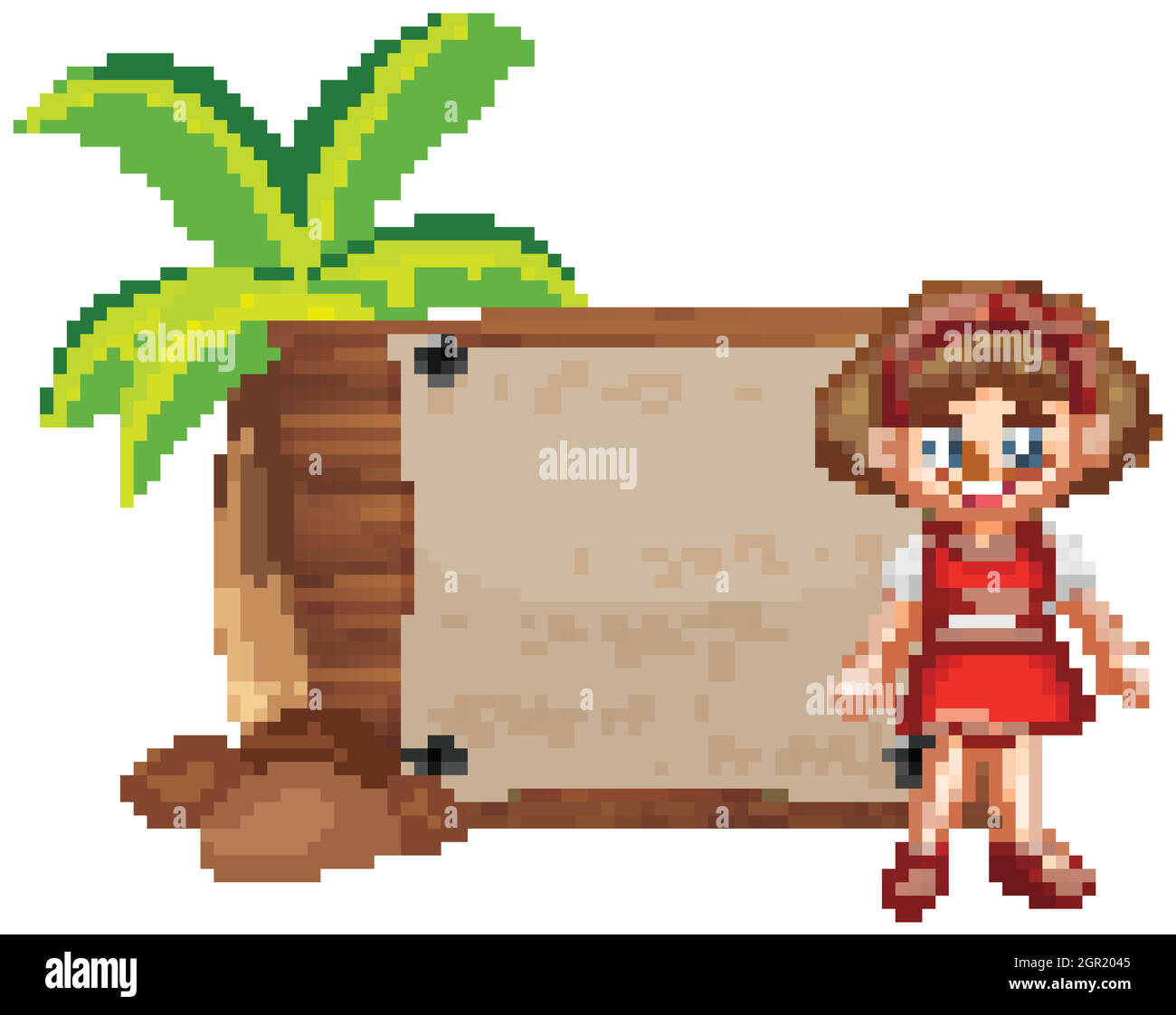 Cartoon girl memo illustration hi-res stock photography and images - Alamy