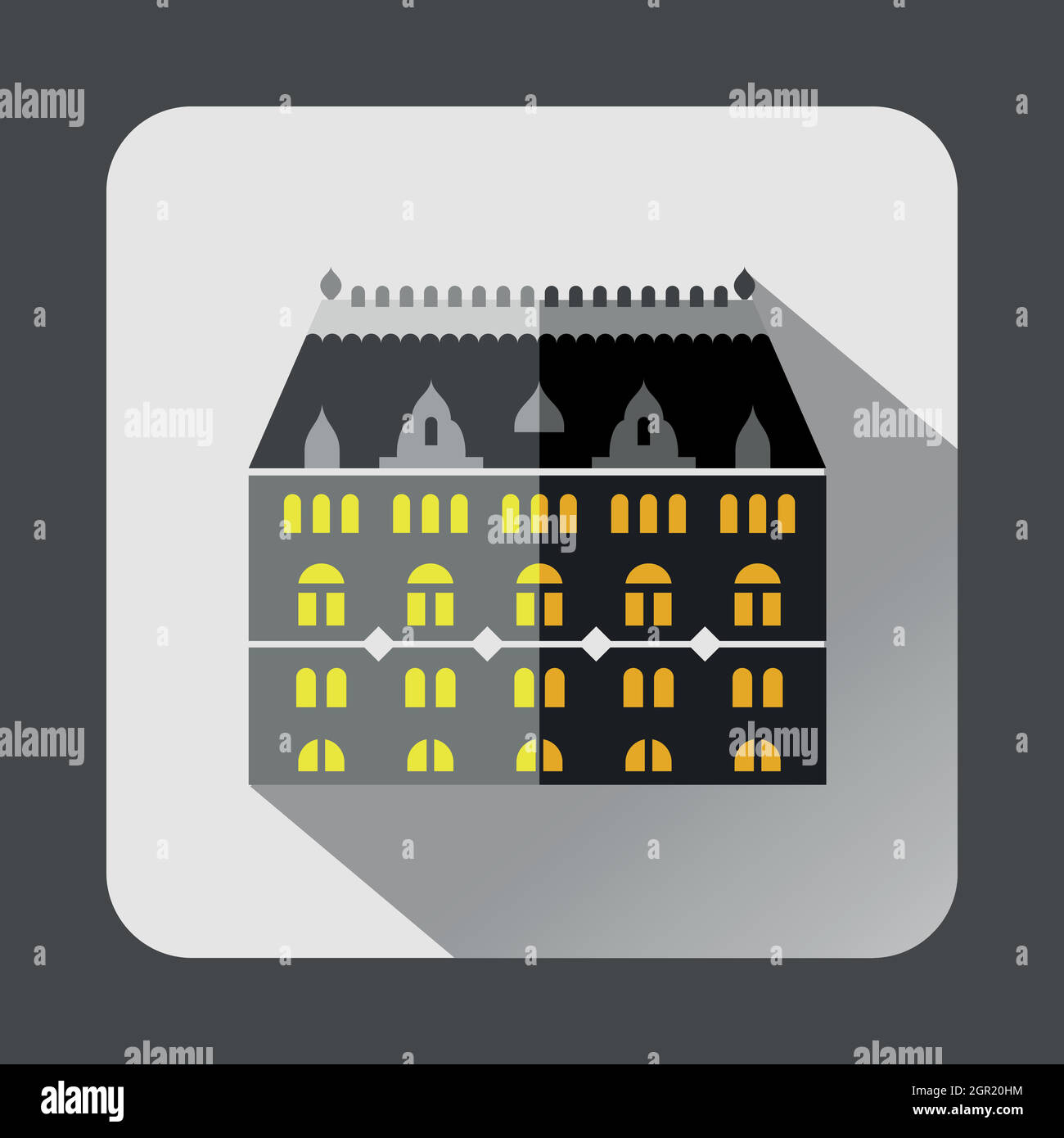 Grey apartment building modern Stock Vector Images - Alamy