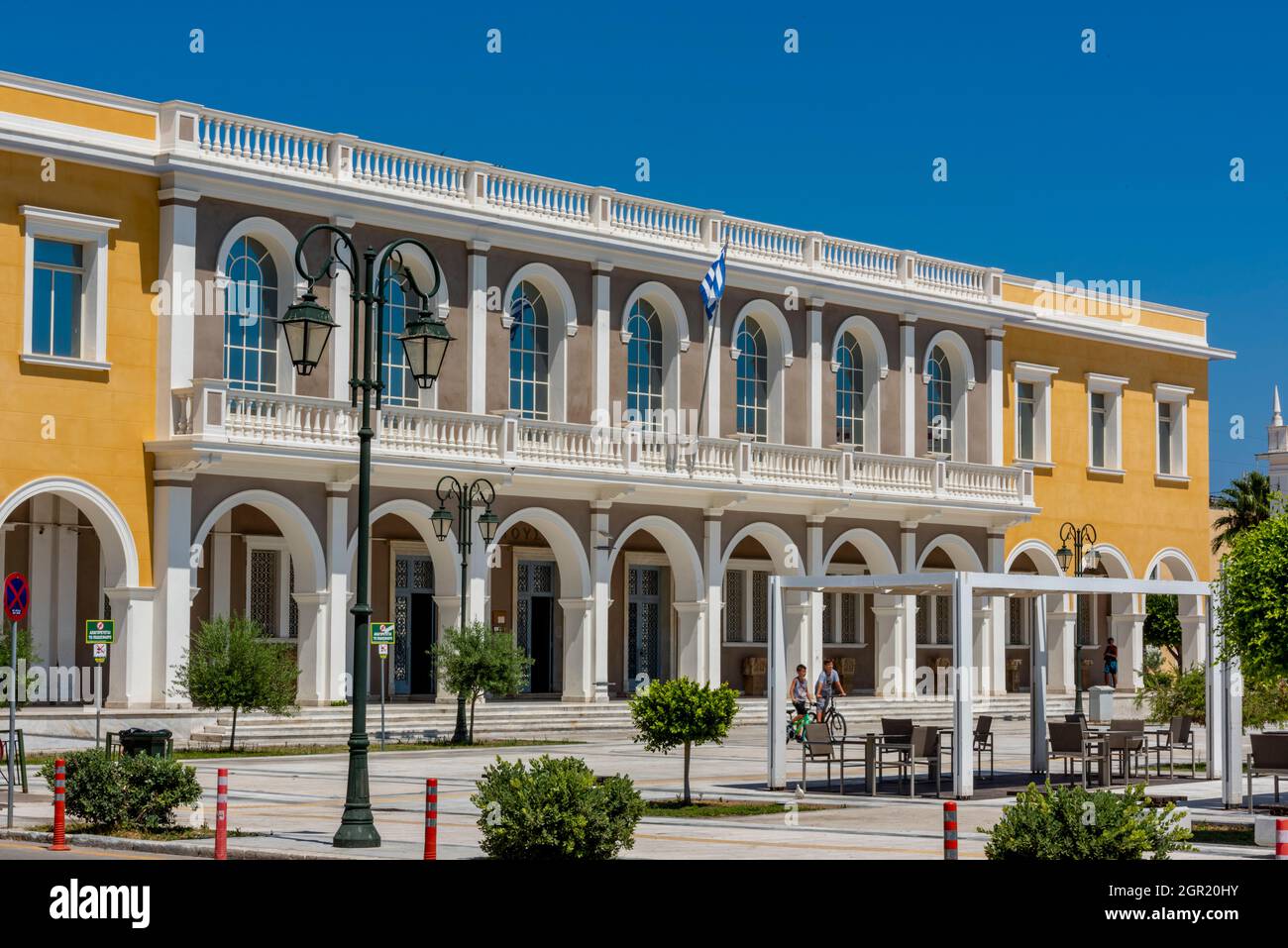 the byzantine museum in solomos square zante town zakynthos greece. art ...