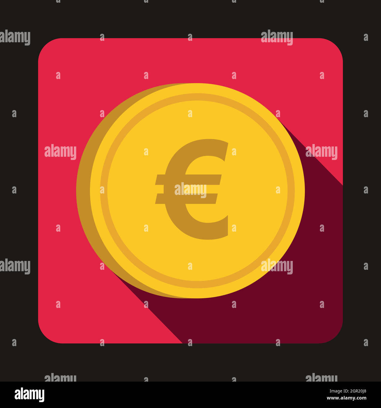 Euro coin flat hi-res stock photography and images - Alamy
