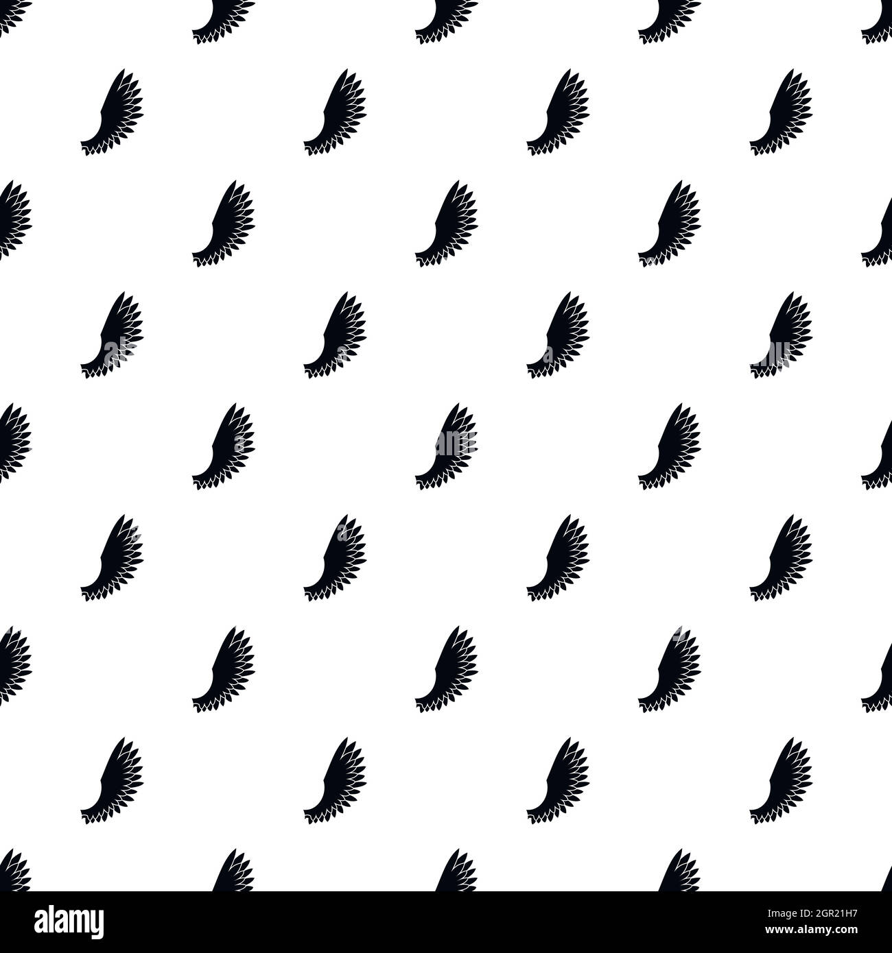 One wing pattern, simple style Stock Vector Image & Art - Alamy