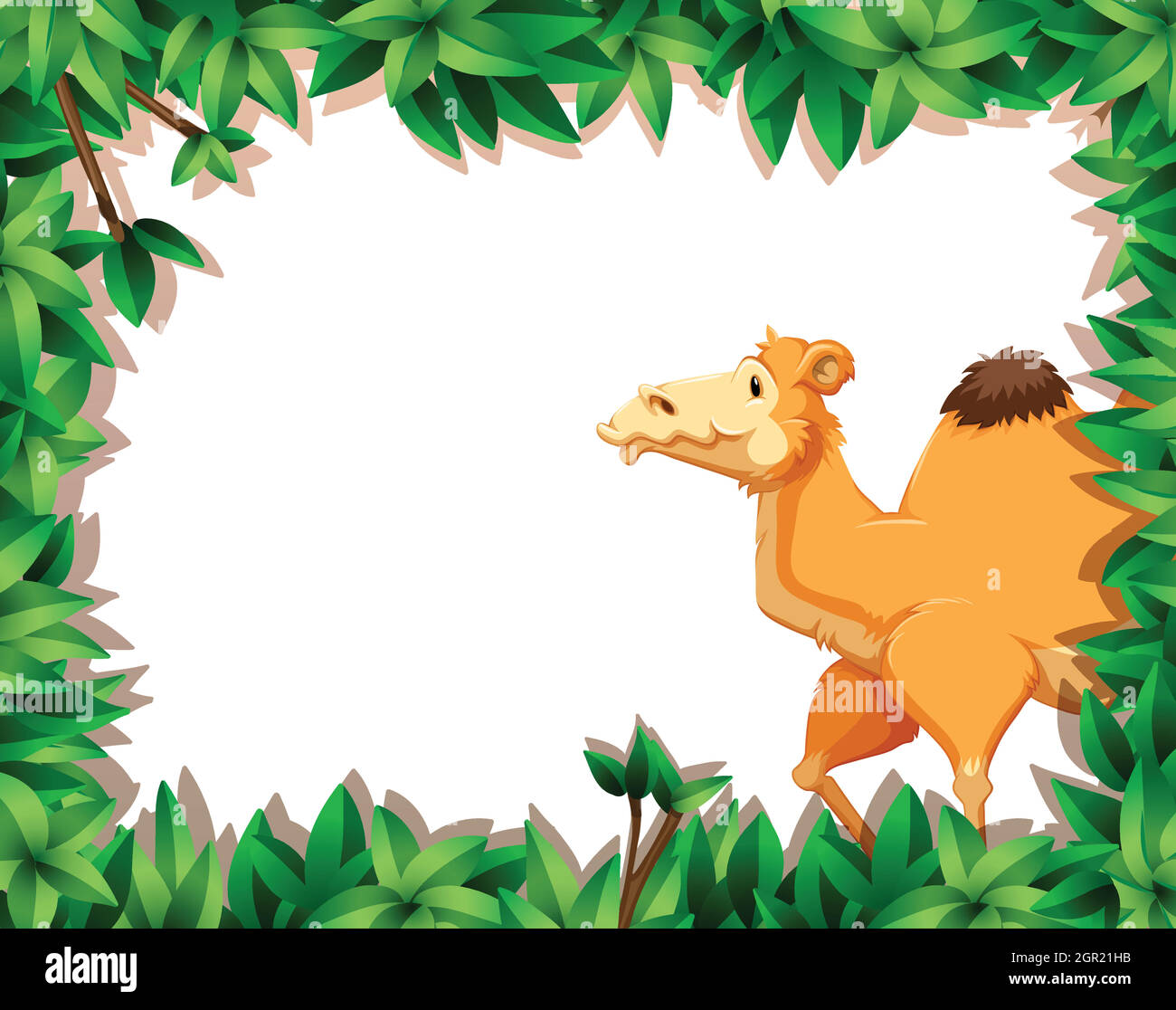 Camel on nature border Stock Vector Image & Art - Alamy